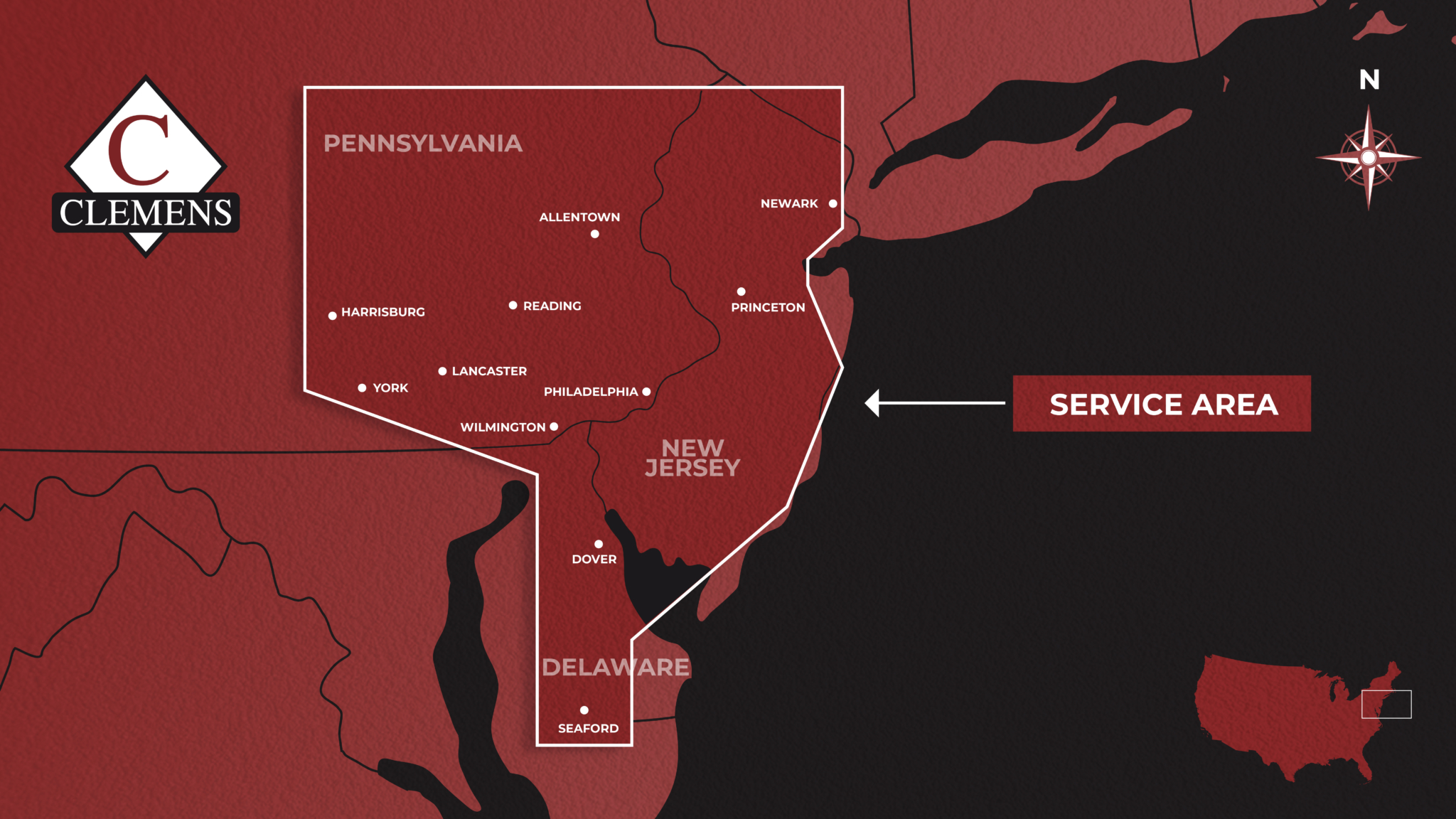SERVICE AREA - Clemens Uniform